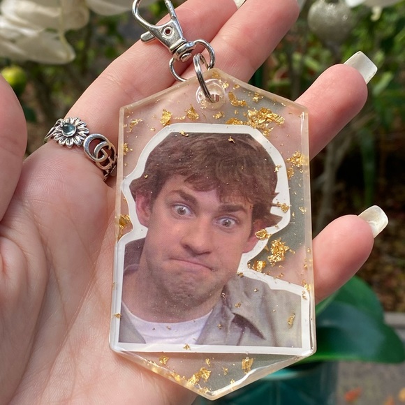 Accessories | The Office Jim Halpert Gold Flake Silver Hardware ...